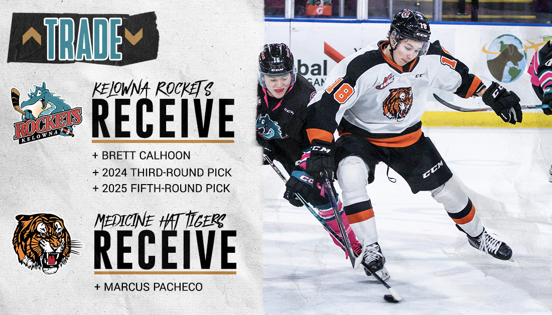 TRADE: Rockets acquire Calhoon and picks from Medicine Hat for Pacheco ...