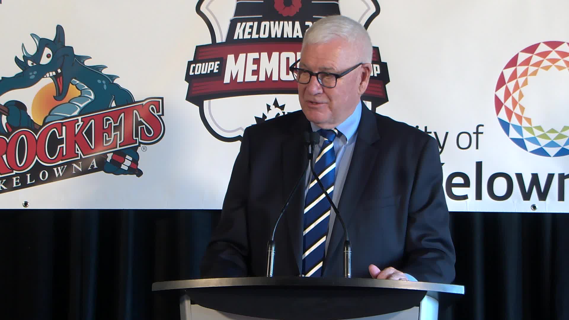 Rockets President and General Manger Bruce Hamilton Memorial Cup Press ...