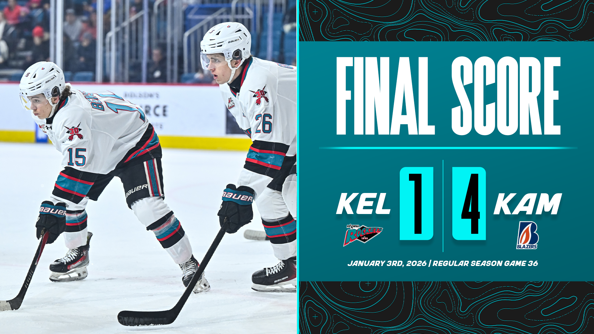 iSight Optometry Game Recap: Short-Handed Rockets Fall 4-1 in Kamloops ...