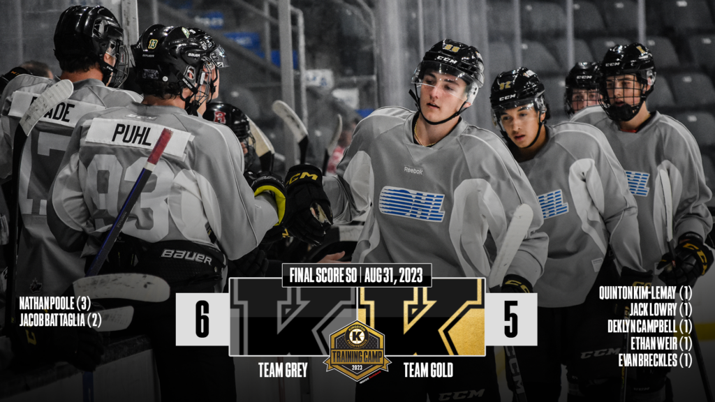 A back-and-forth scrimmage sees Team Grey earn a 6-5 shootout win ...