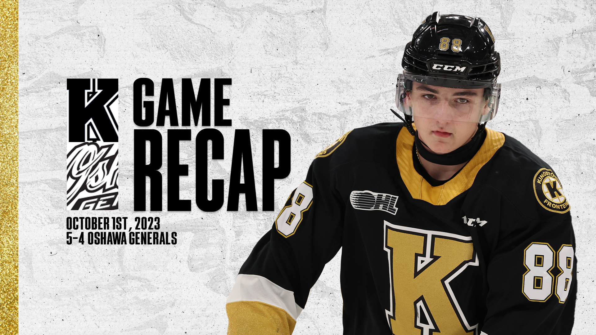 Game Recap: KGN (4) at OSH (5) - Final - Kingston Frontenacs