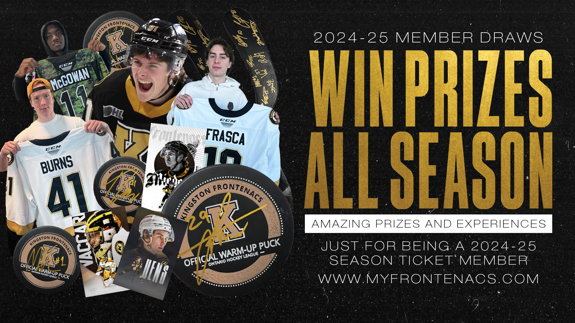 Brand New: 2024-25 Member Draws - Kingston Frontenacs