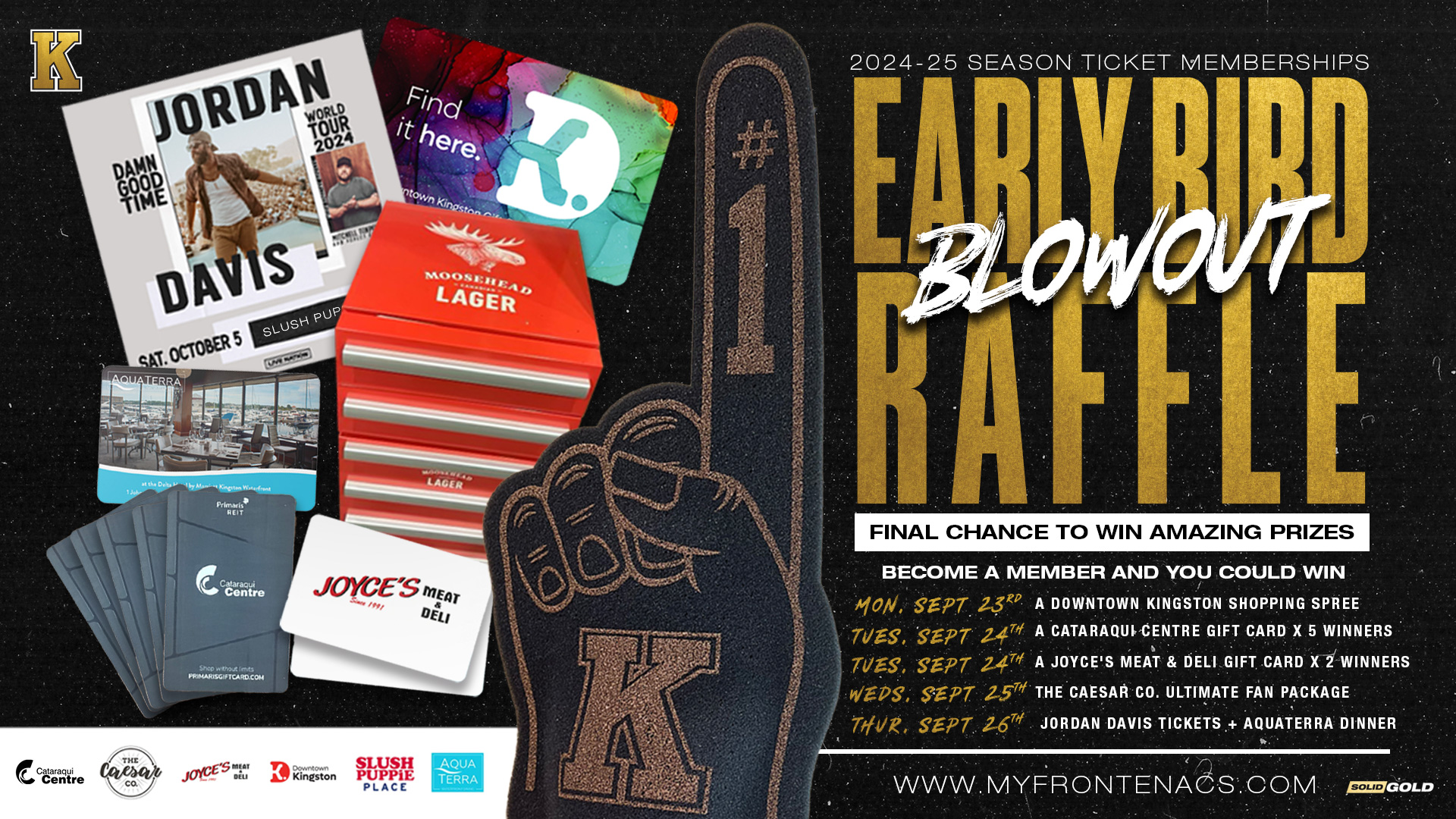 Kingston Frontenacs Wrap Up Early Bird Raffles with Exciting Prizes for ...