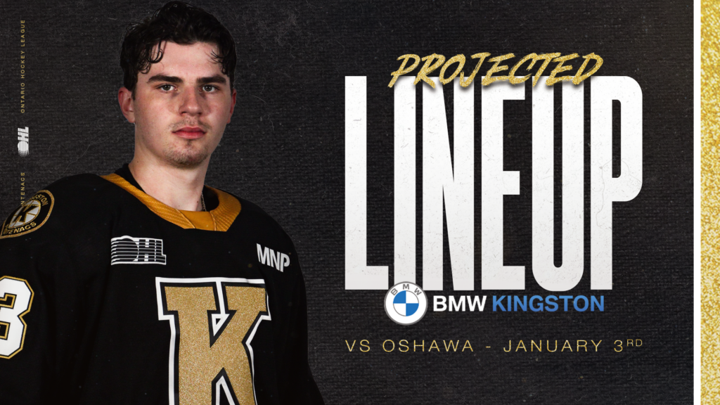 JAN 3 - Frontenacs vs Generals Lineups - Kingston Frontenacs