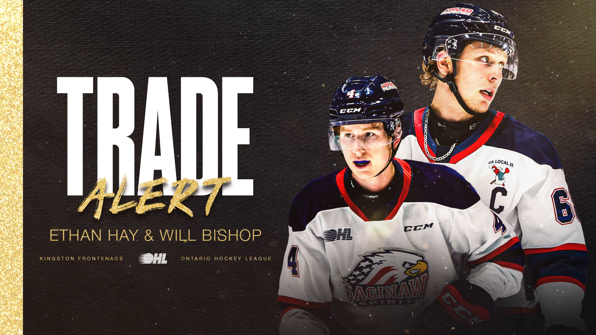 Trade: Frontenacs acquire Championship Experience from the Saginaw ...