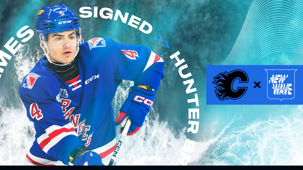 Calgary Flames Sign Hunter Brzustewicz to Three-Year Entry-Level ...