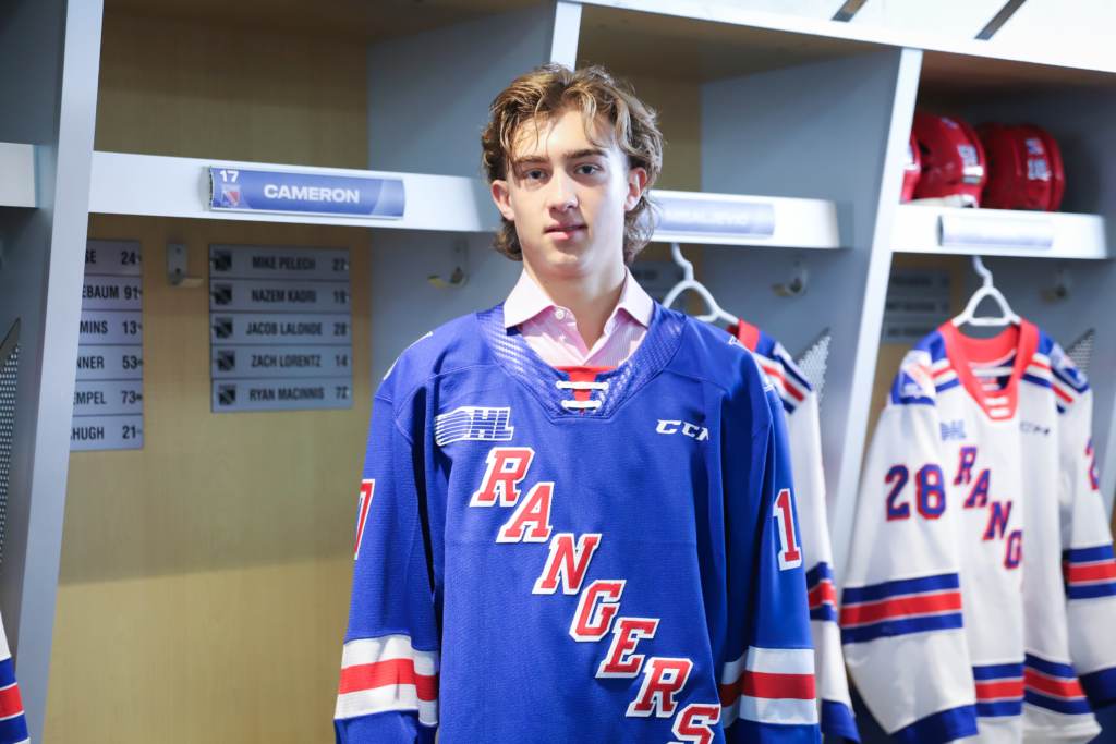 Third-round pick Weston Cameron commits to Kitchener - Kitchener Rangers