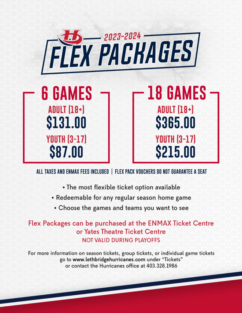 Flex Packs - Lethbridge Hurricanes