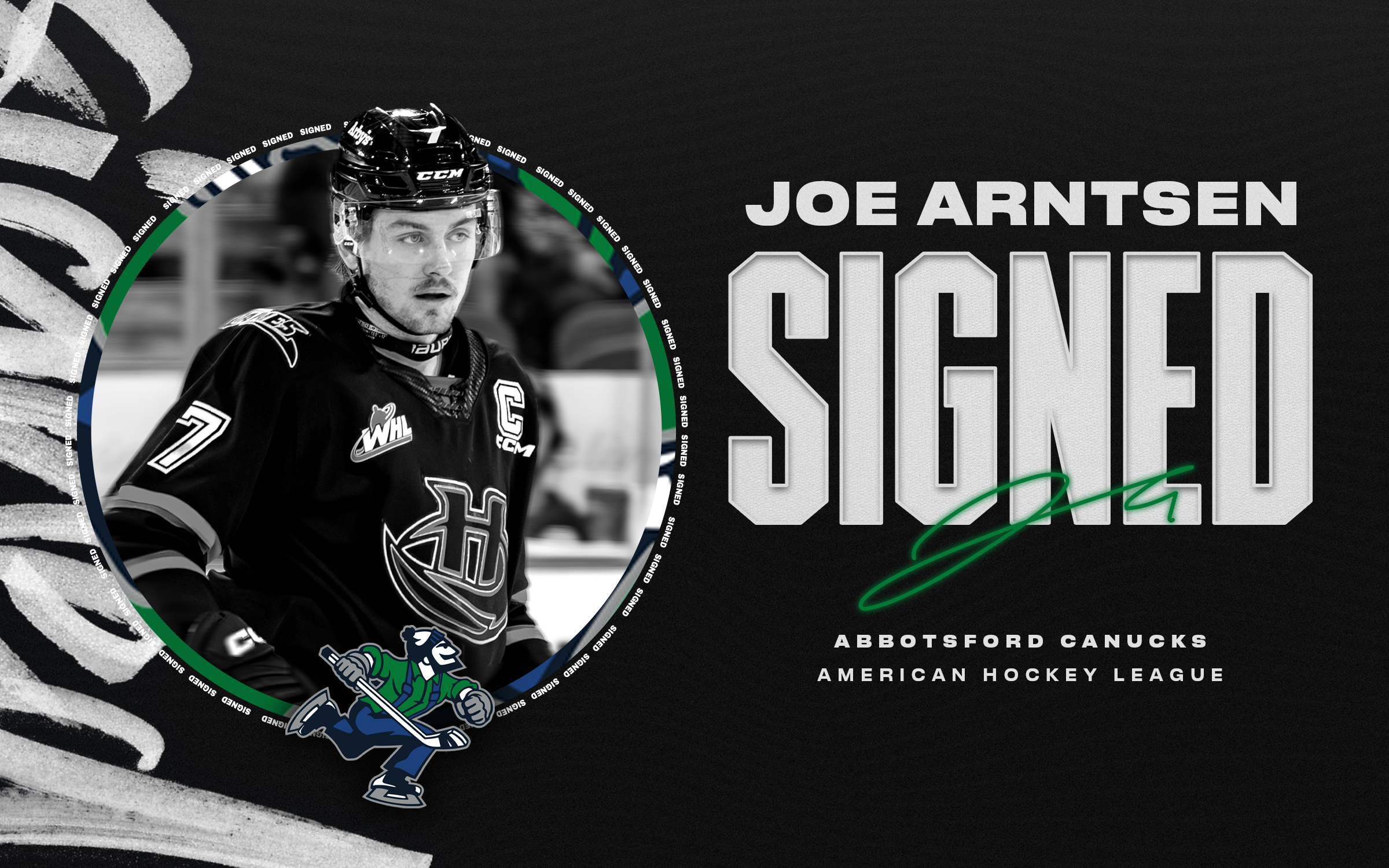 Arntsen Signed AHL Contract - Lethbridge Hurricanes