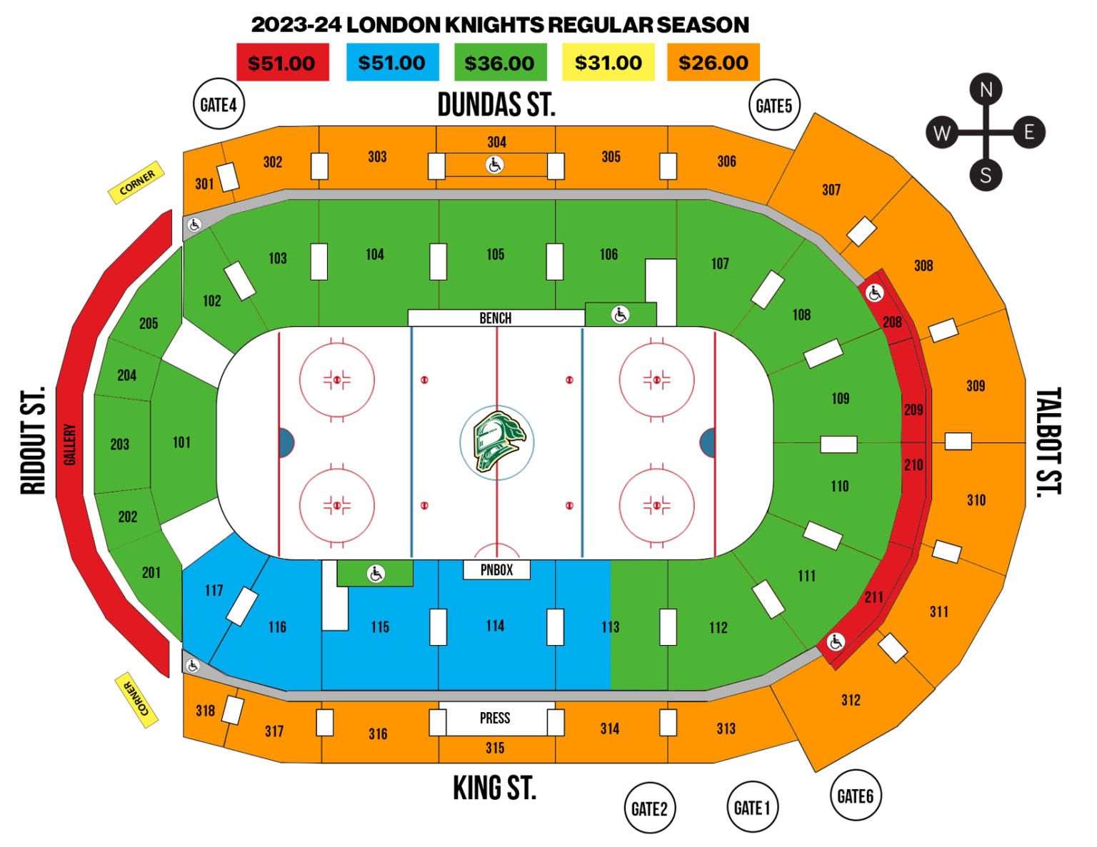 SEATING MAP - London Knights