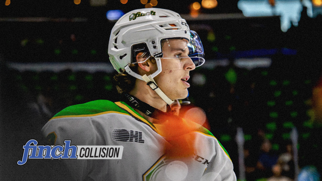 WATCH: McCUE DELIVERS FIRST BIG HIT OF SEASON - London Knights