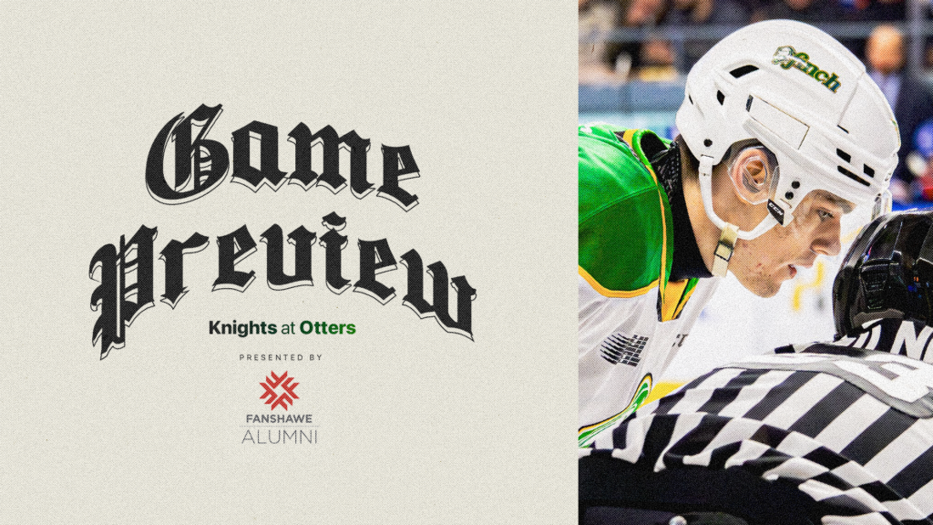 KNIGHTS LOOK TO TIE SEASON SERIES IN ERIE - London Knights