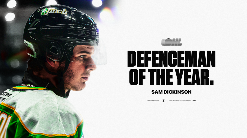 Sam Dickinson wins Max Kaminsky Trophy as OHL Defenceman of the Year ...