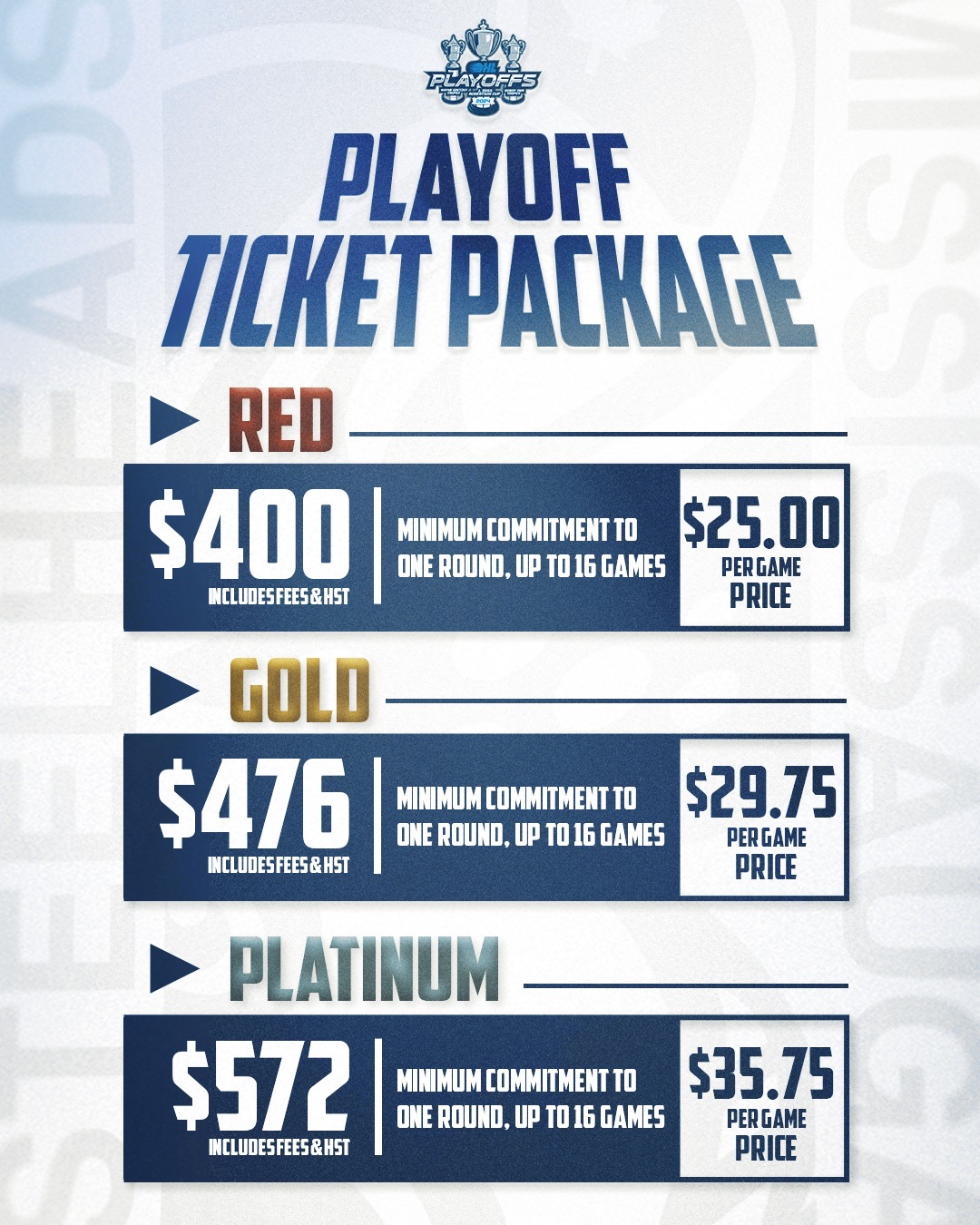 Secure Playoff Tickets - Brampton Steelheads