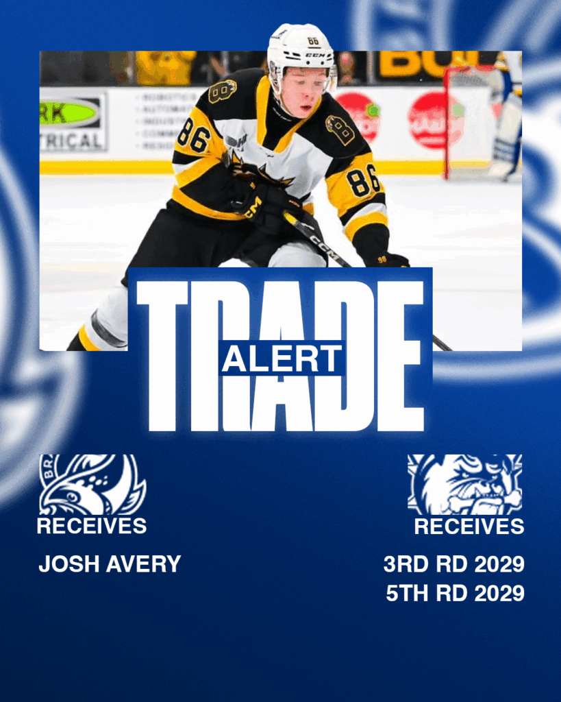 THE STEELHEADS ACQUIRE JOSH AVERY FROM THE BRANTFORD BULLDOGS ...