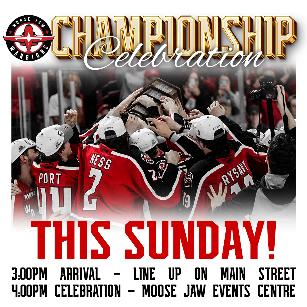 Championship Celebration set for Sunday afternoon - Moose Jaw Warriors
