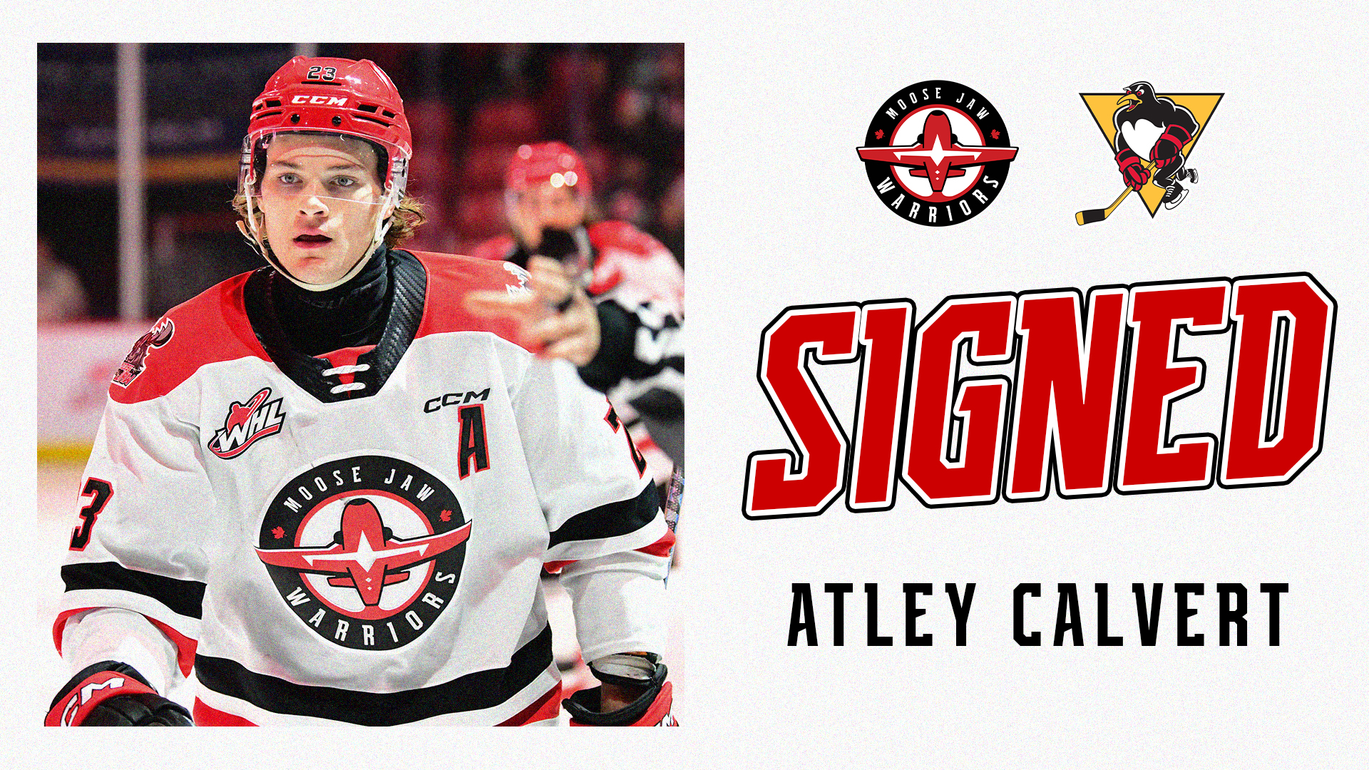 Calvert signs with AHL’s Wilkes-Barre/Scranton Penguins - Moose Jaw ...