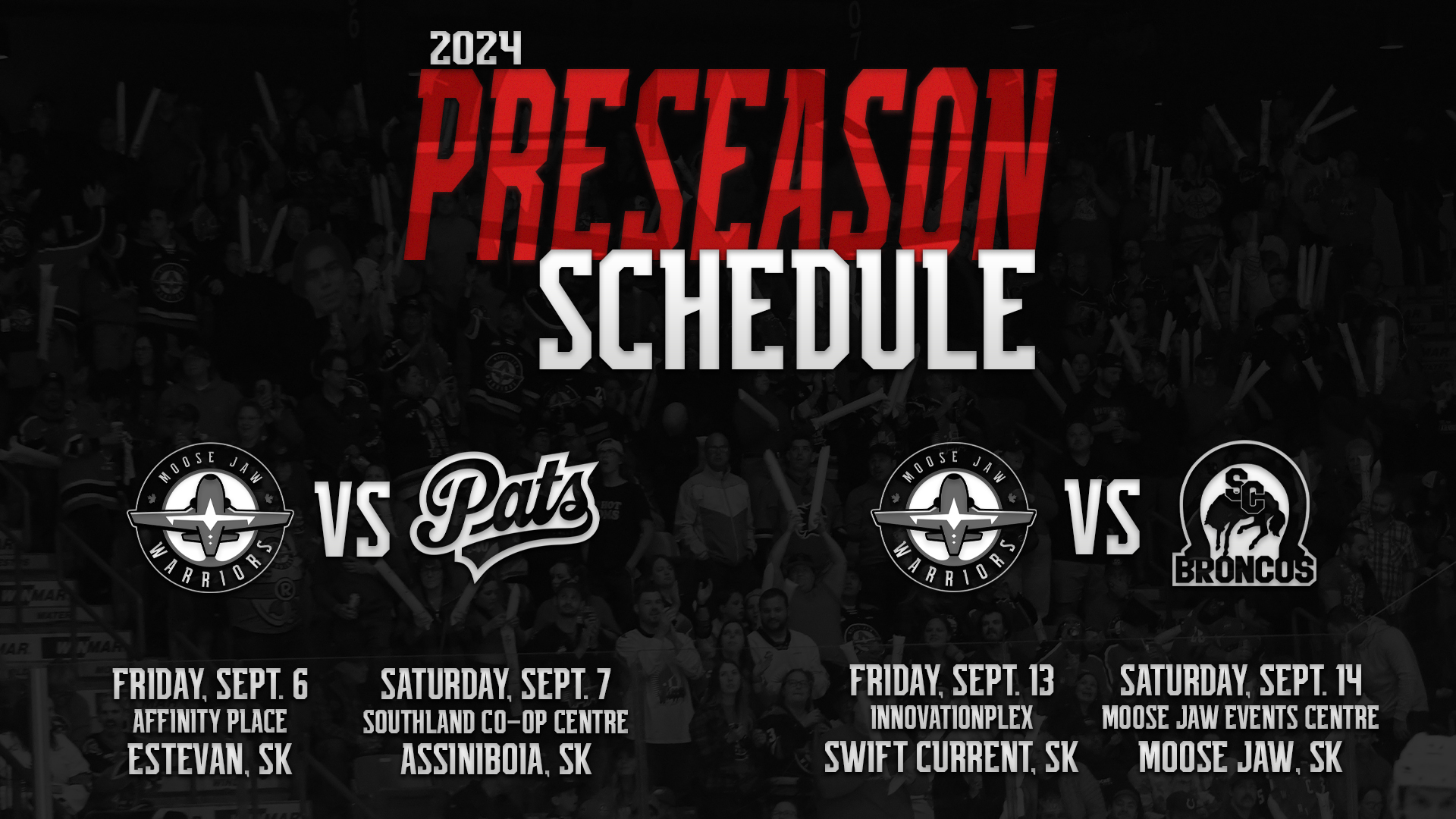 Warriors announce 2024-25 regular season schedule - Moose Jaw Warriors
