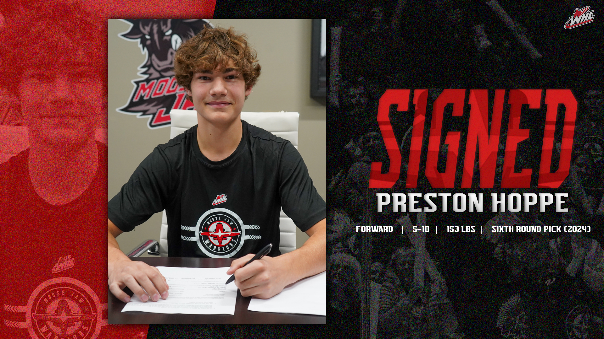 Warriors sign Hoppe to WHL Scholarship & Development Agreement – WHL ...