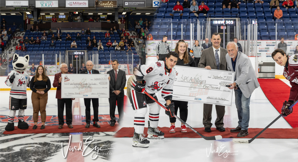 IceDogs Make Donations To Two Local Charities - Niagara IceDogs