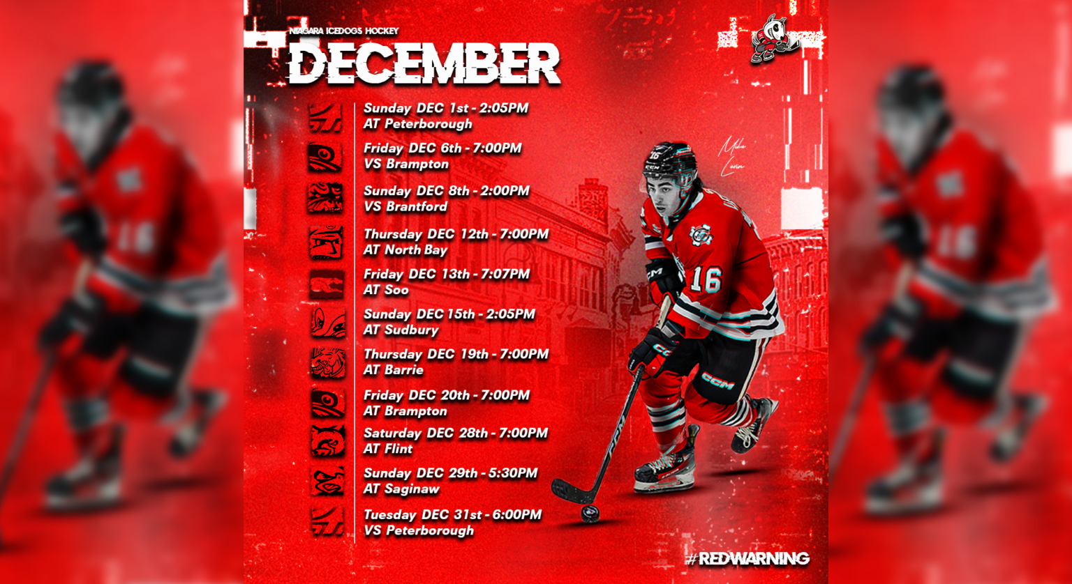 2024/2025 IceDogs Regular Season Schedule Announced - Niagara IceDogs