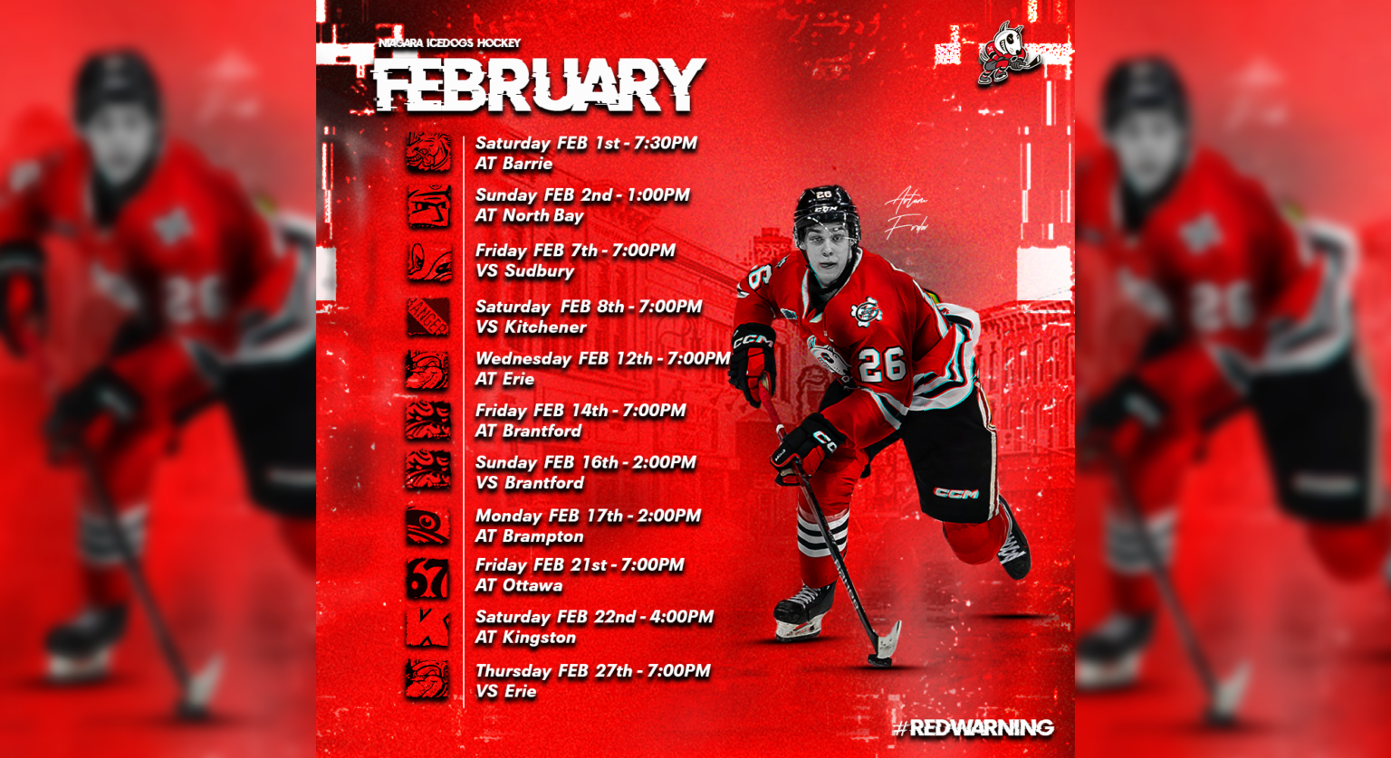 2024/2025 IceDogs Regular Season Schedule Announced - Niagara IceDogs