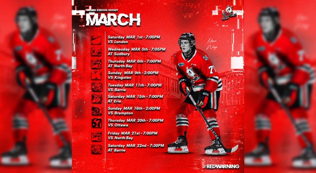 2024/2025 IceDogs Regular Season Schedule Announced - Niagara IceDogs