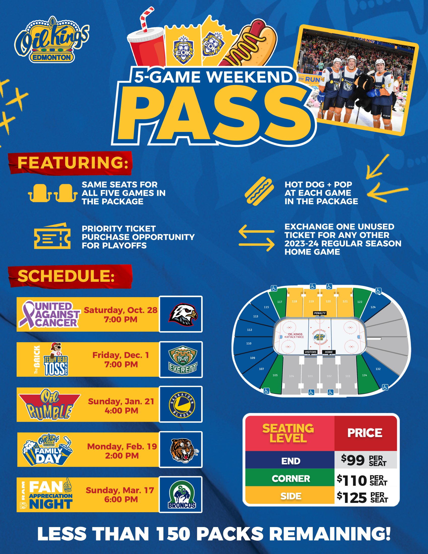 2023-24 Weekend Pass - Edmonton Oil Kings