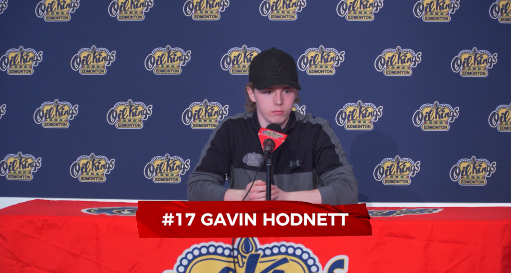 RAW: Gavin Hodnett End of Season Availability - Edmonton Oil Kings