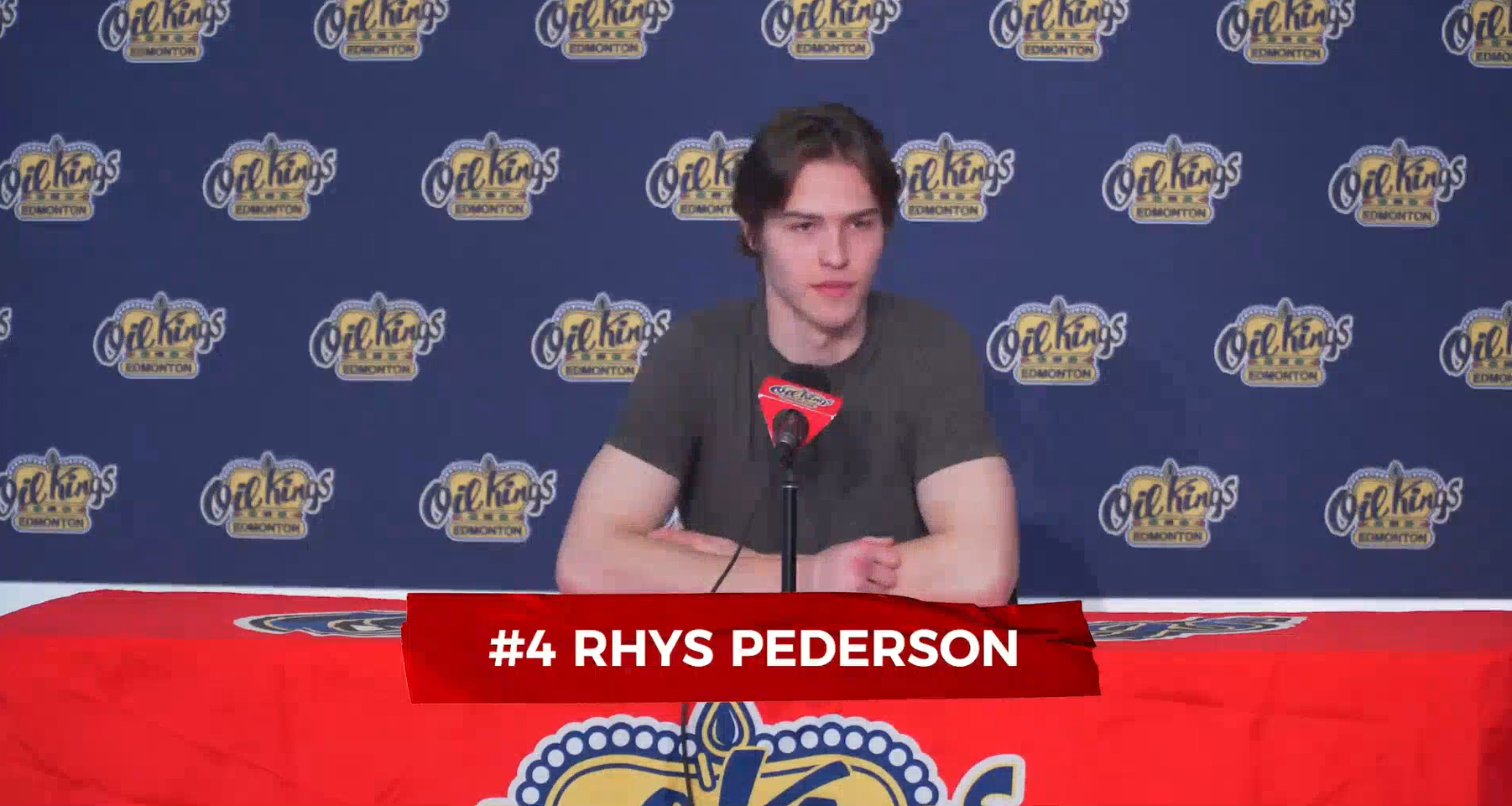 RAW: Rhys Pederson End of Season Availability - Edmonton Oil Kings