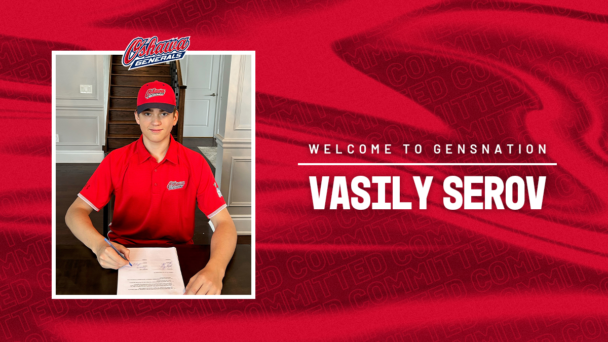 2023 9th rounder, Vasily Serov, commits to Generals - Oshawa Generals
