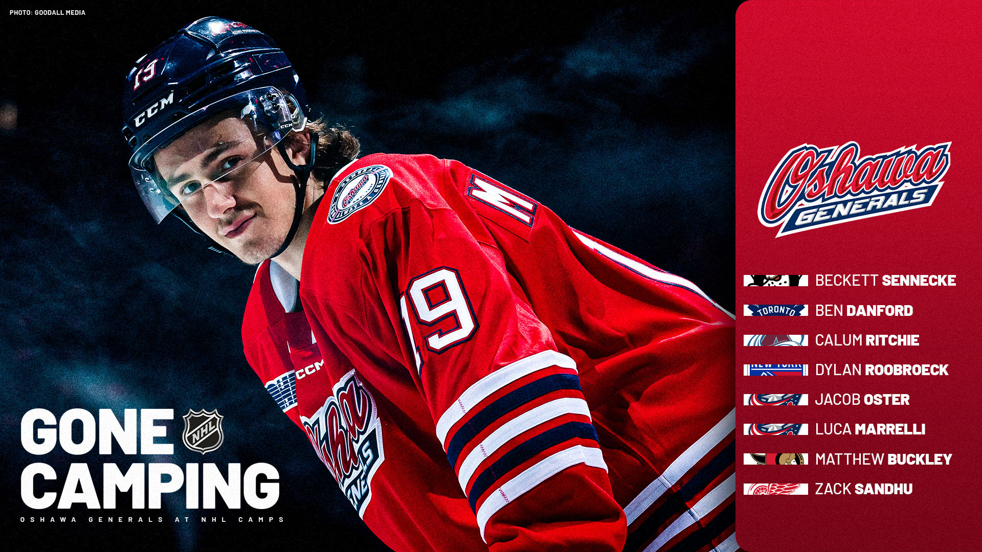 Eight Generals represented at NHL Camps - Oshawa Generals