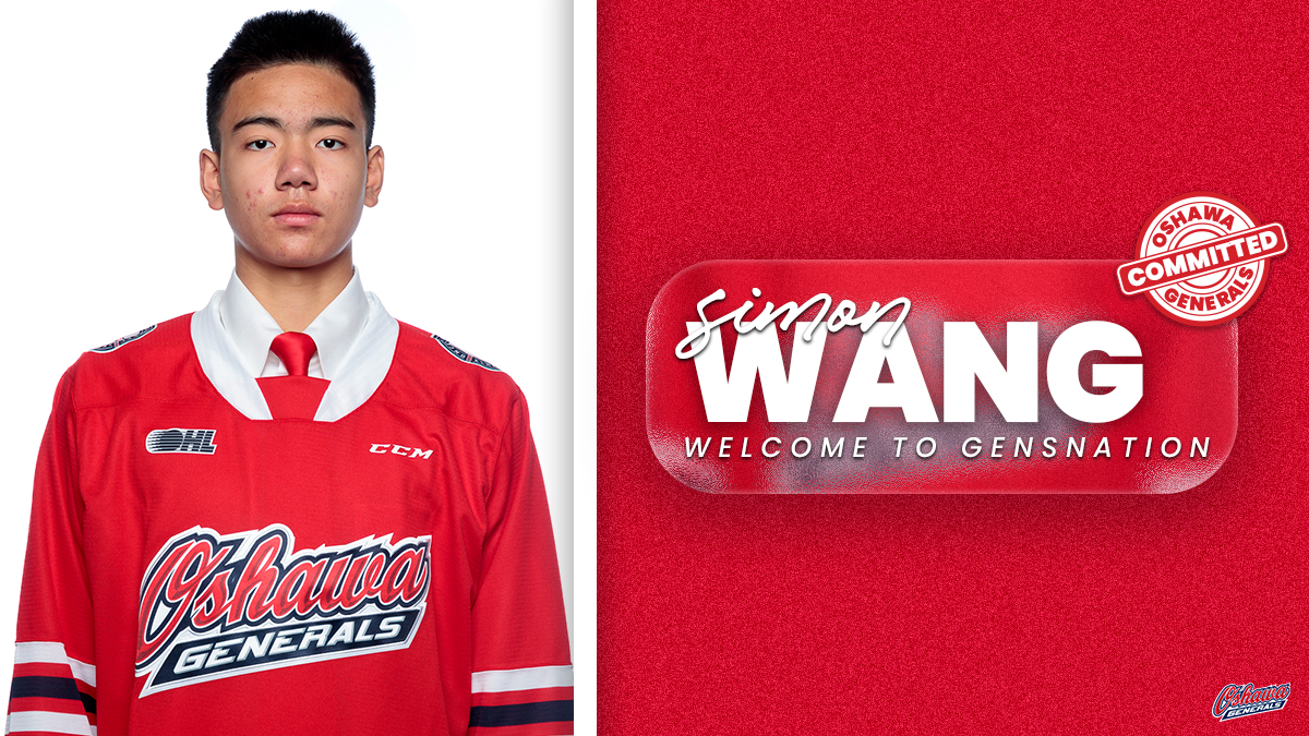 Generals Sign Simon Wang - Oshawa Generals