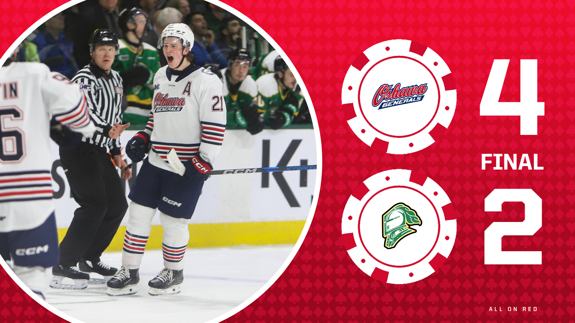 Generals slay the Knights in Game One of the OHL Finals - Oshawa Generals