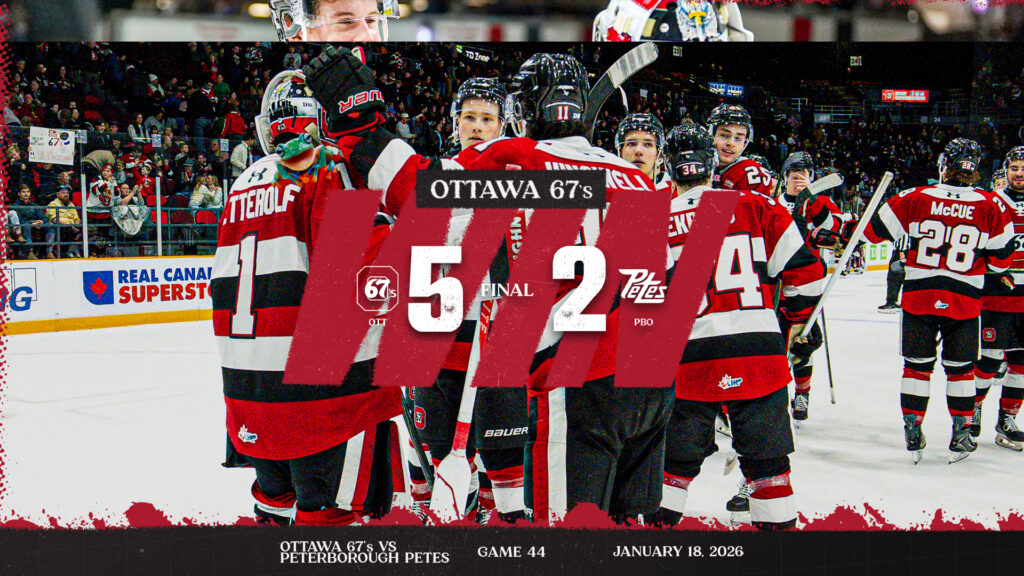 GAME RECAP: 67’s topple Petes, finish weekend undefeated - BVM Sports