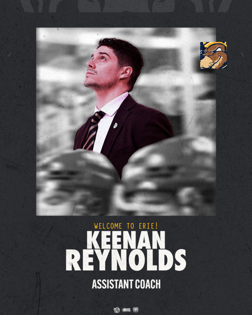 Erie Otters Name Keenan Reynolds Assistant Coach and Maegan Briant Head Athletic Trainer - Erie ...