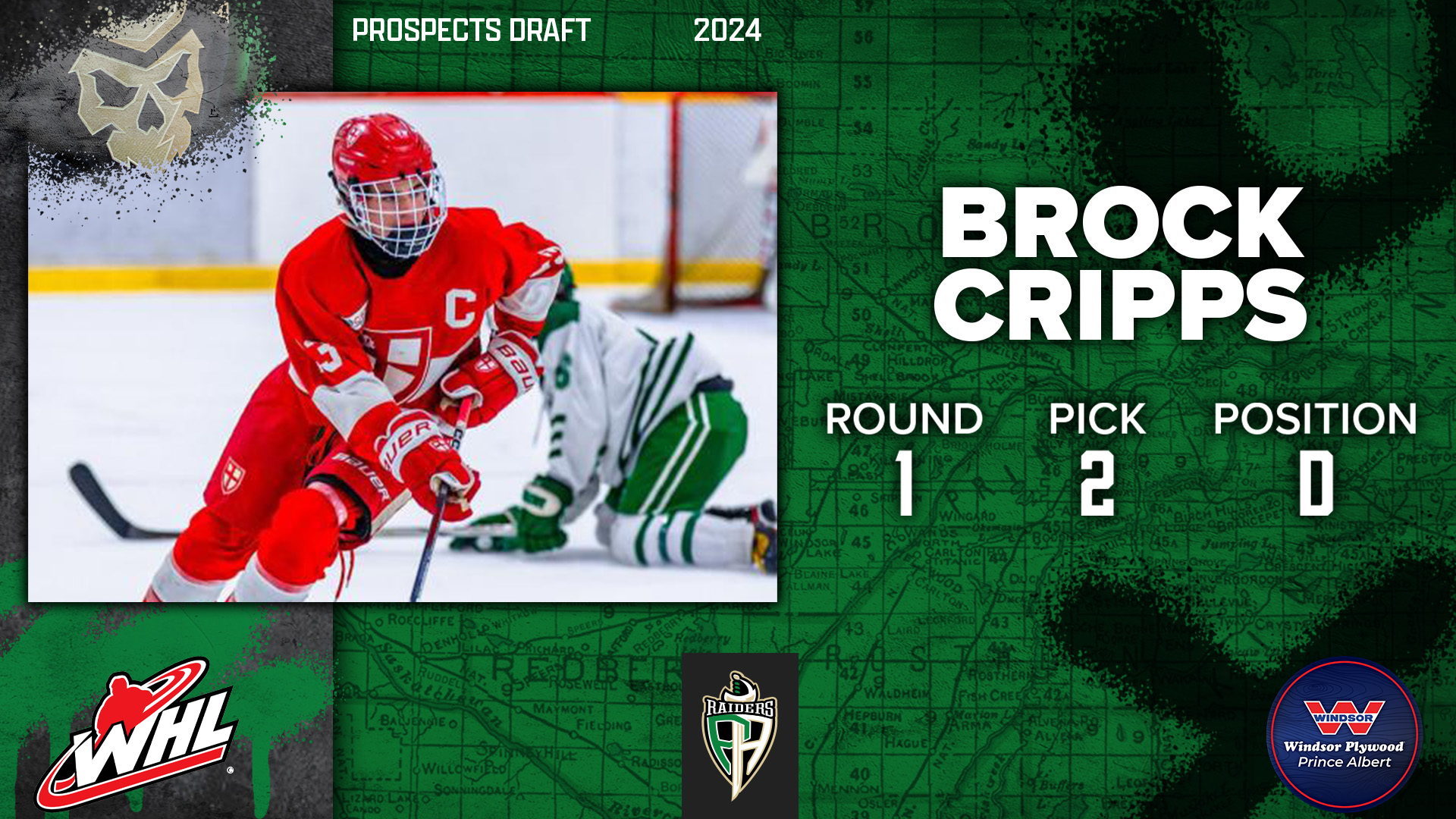 Raiders select defenceman Brock Cripps with second overall pick in 2024 ...
