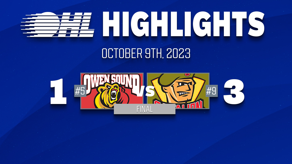 OHL Highlights: Oct. 9/23 - OS (1) - NB (3) - Ontario Hockey League