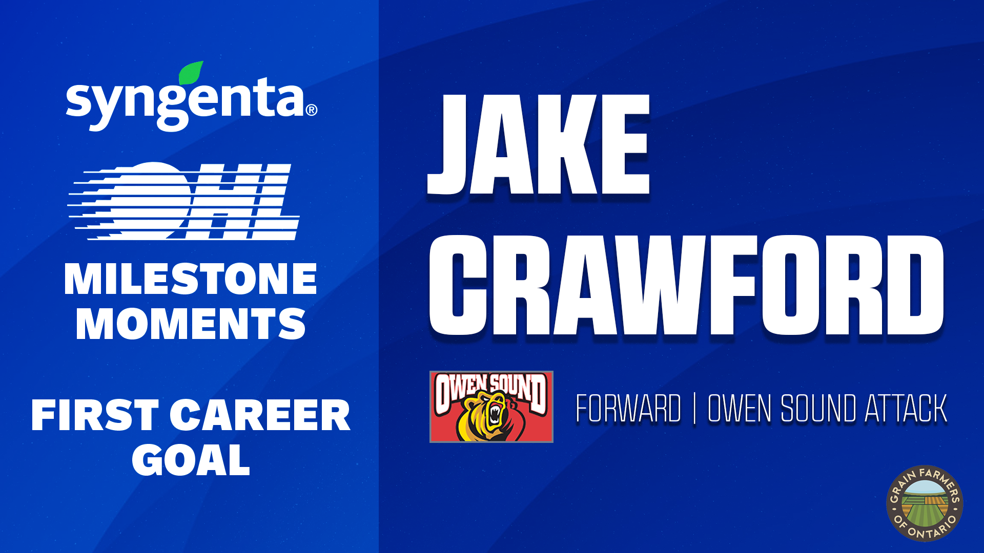 OHL Milestone | Jake Crawford | First Career Goal - Ontario Hockey League
