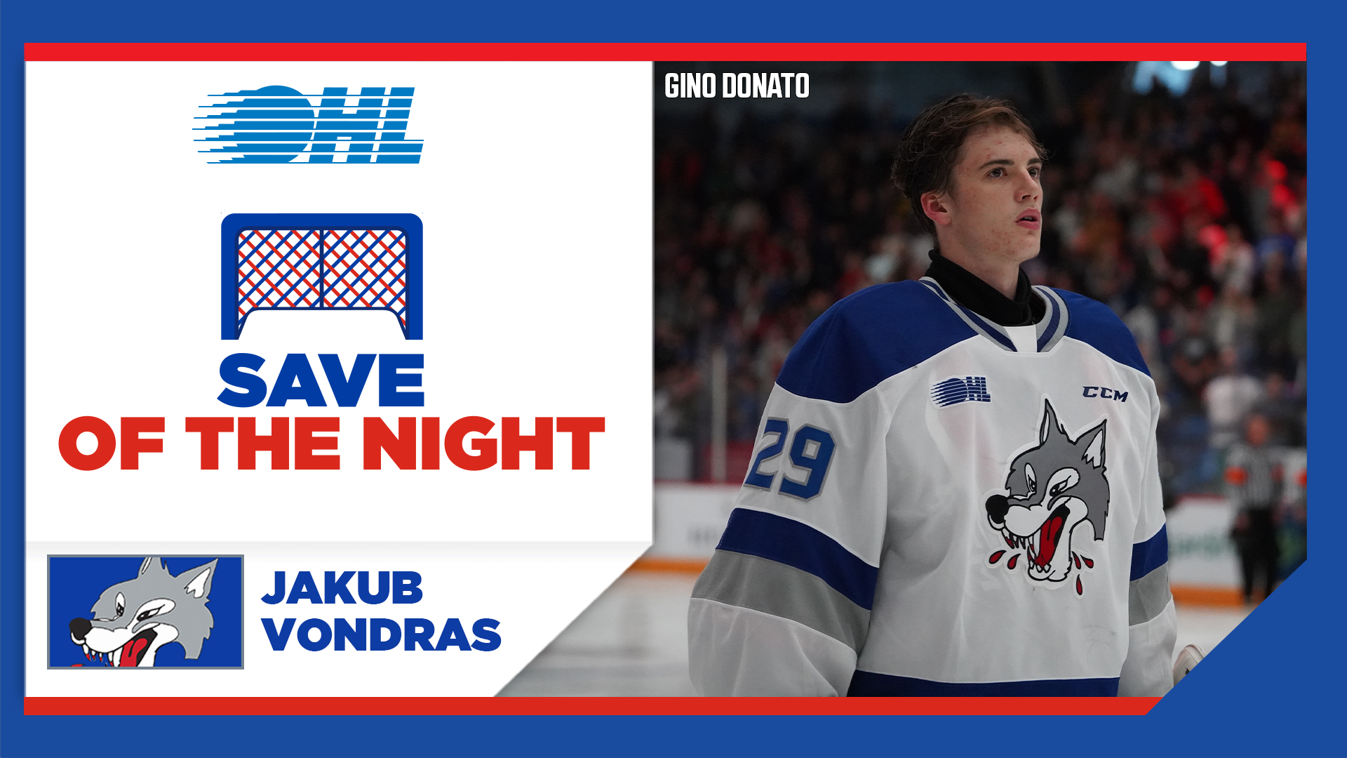 OHL Save of the Night: Vondras with a Save off the Goal Line! - Ontario ...