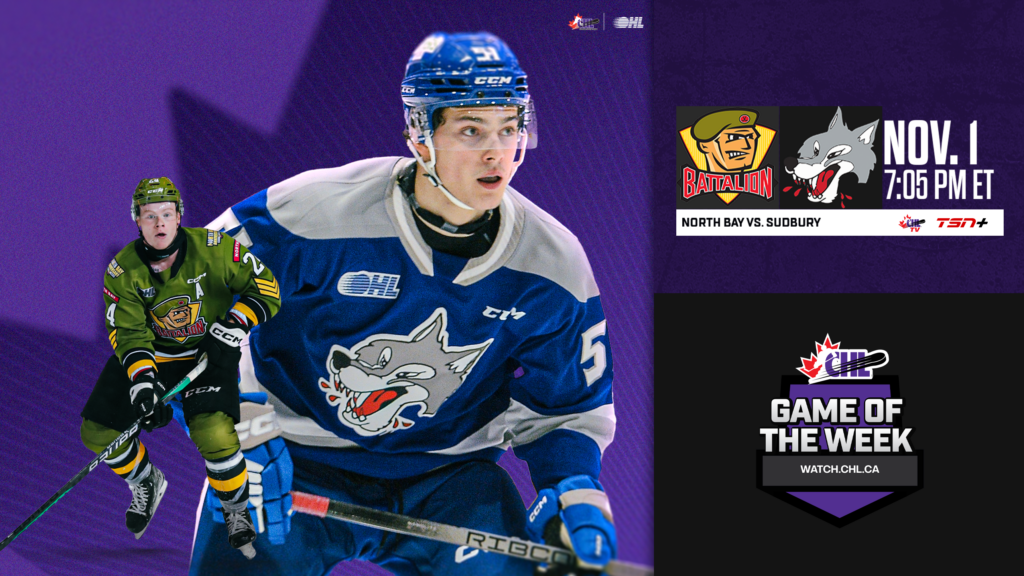 Watch Battalion and Wolves, streaming free in tonight's CHL Game of the ...