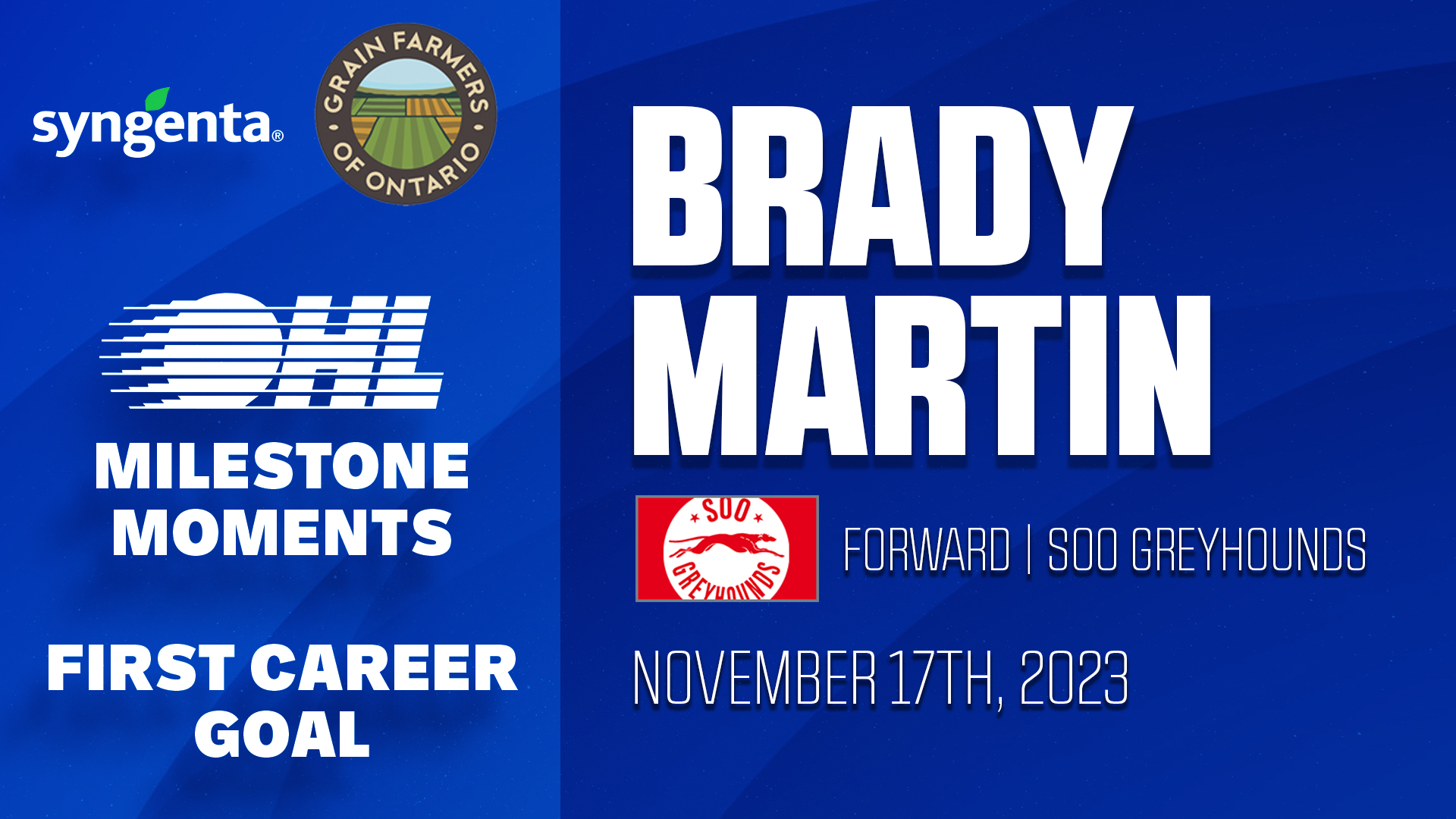 OHL Milestone | Brady Martin | First Career Goal - Ontario Hockey League