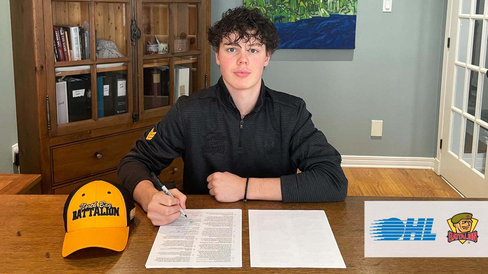 Charlie Larocque signs with Battalion - Ontario Hockey League