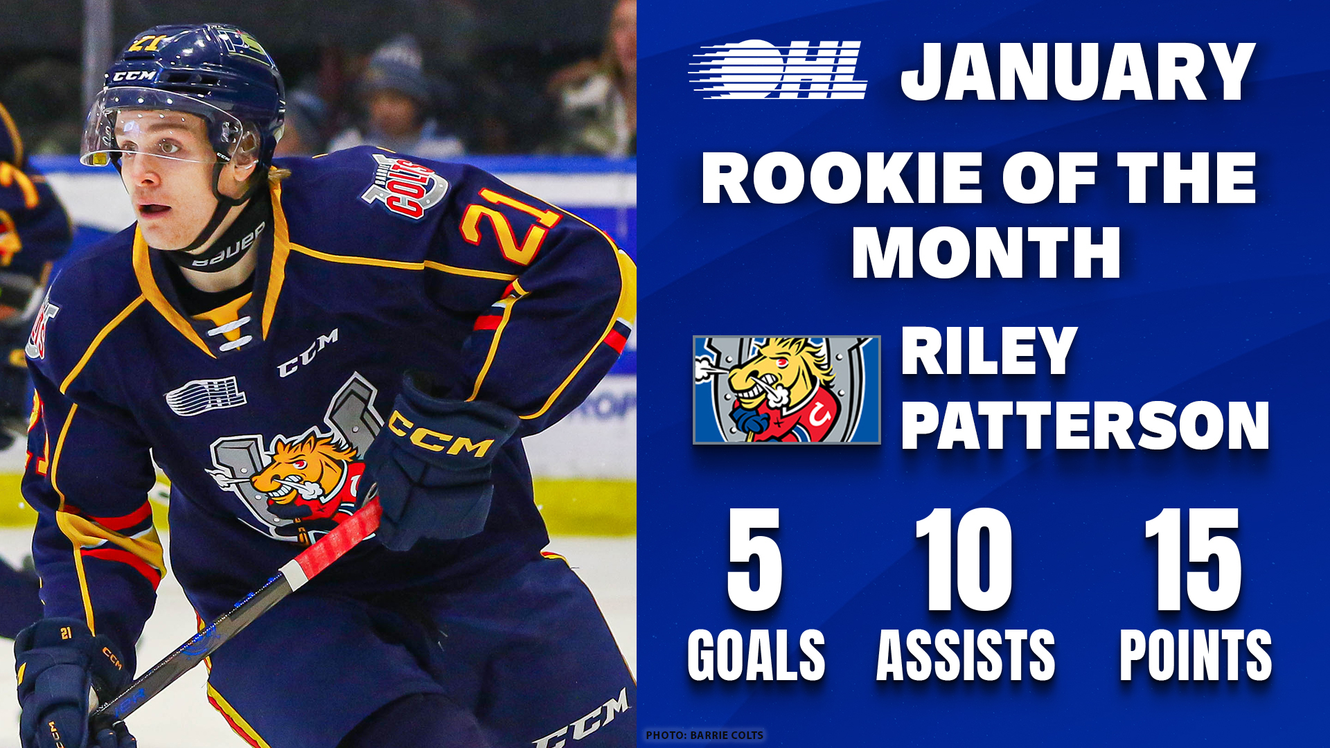 OHL Announces Top Performers of the Month for January - Ontario Hockey ...