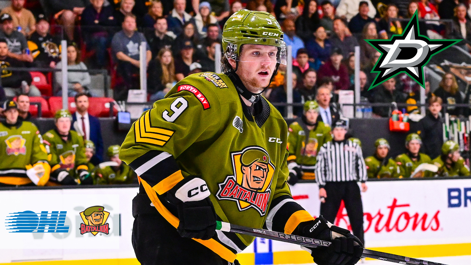 Battalion's Ertel signs with Stars - Ontario Hockey League