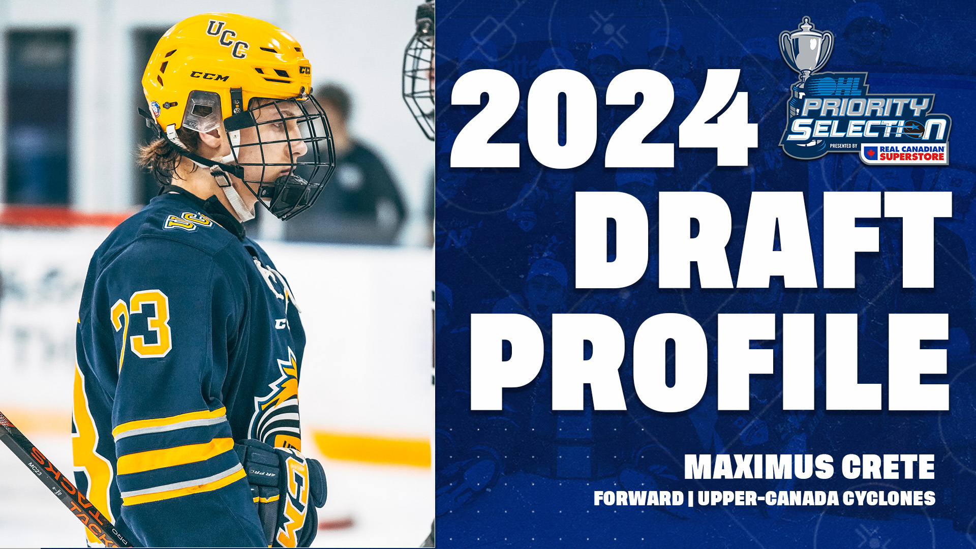 #OHLDraft Prospect Profile: Maximus Crete (Upper Canada Cyclones ...