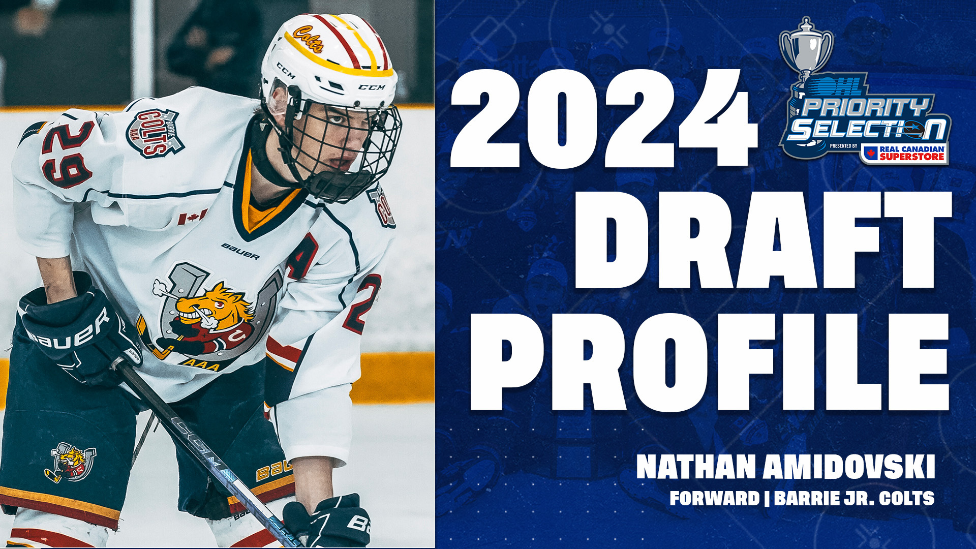 #OHLDraft Prospect Profile - Nathan Amidovski (Barrie Jr. Colts)