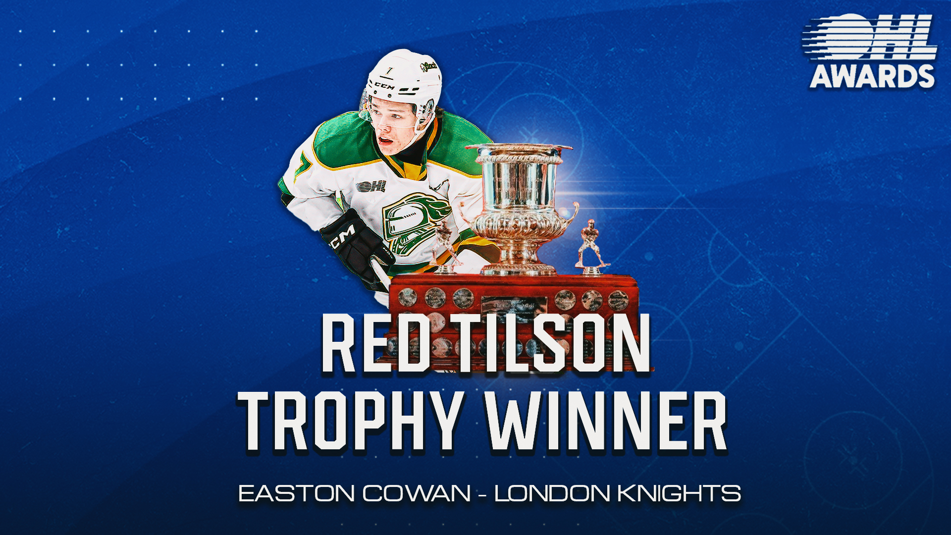Knights' Cowan awarded Red Tilson Trophy as OHL's Most Outstanding ...