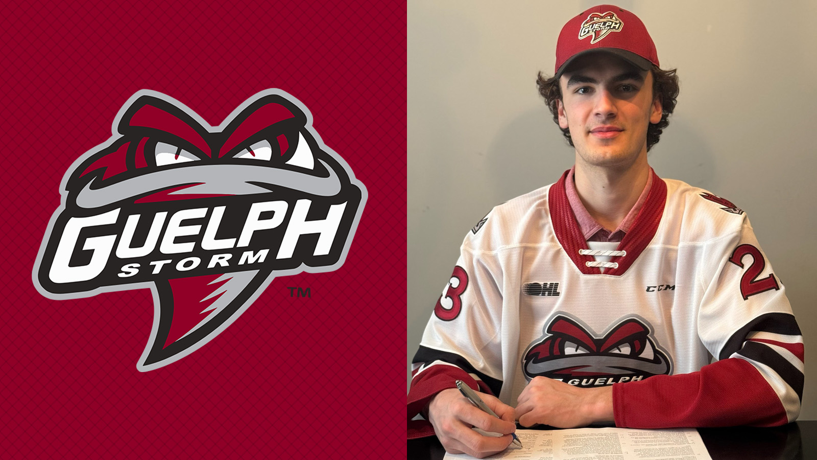Sam Johnston commits to Storm - Ontario Hockey League