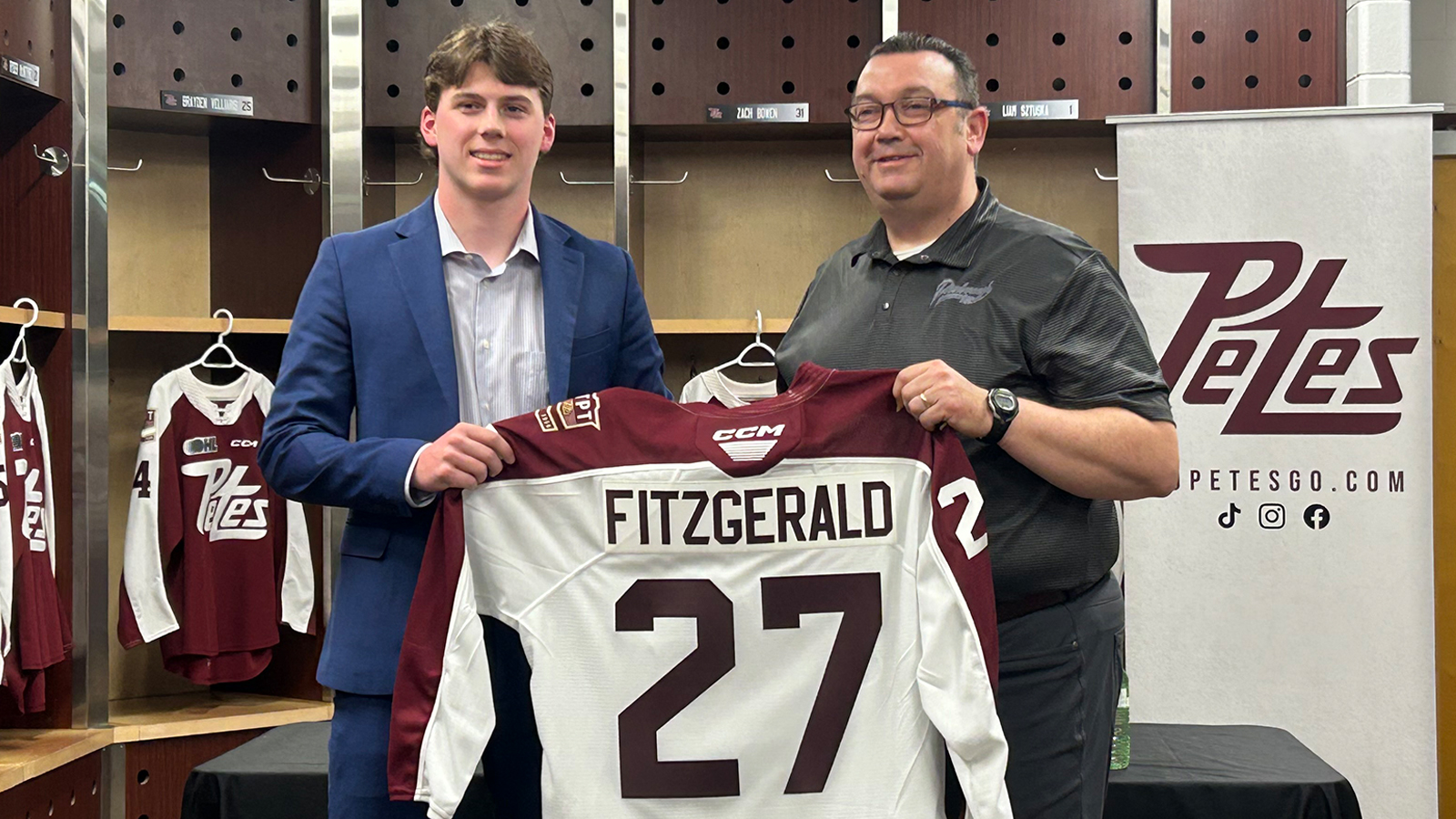 Petes sign local product and third overall pick Colin Fitzgerald ...